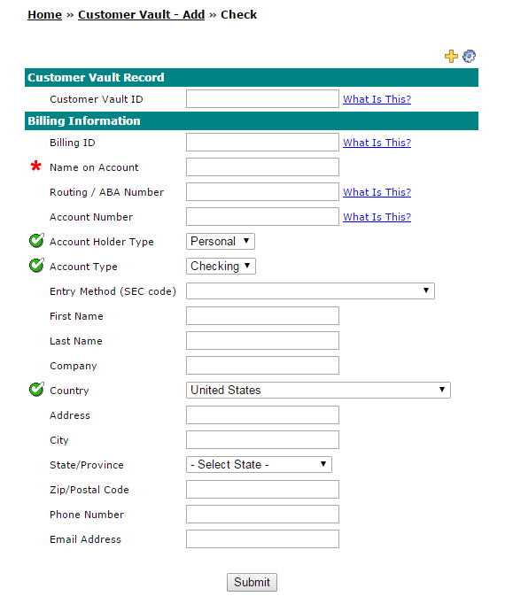 Online Check Payment Processing ACH Software
