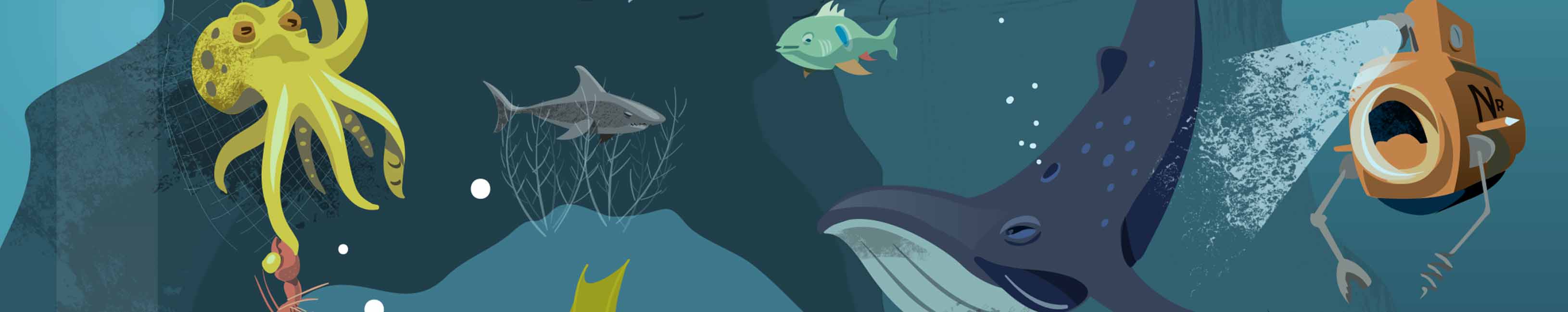 Undersea Adventure - Childrens Storytelling Art Poster