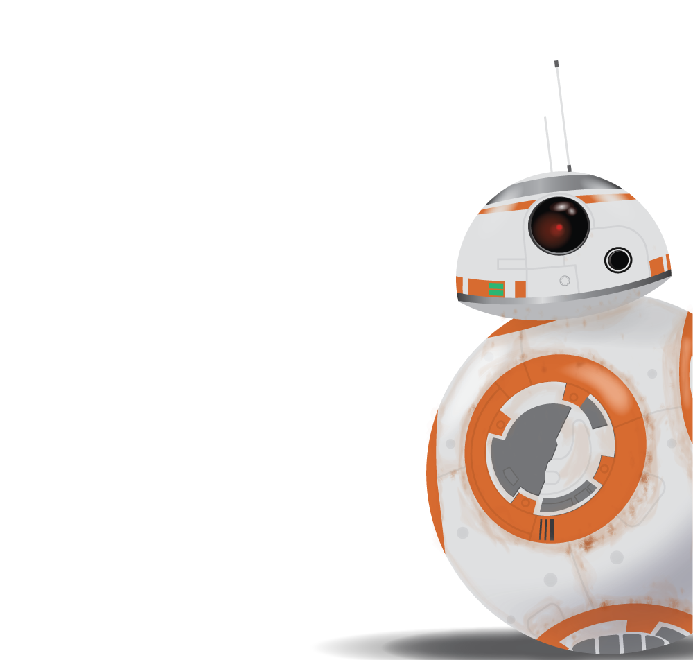 Just finished illustrating BB-8! Let me know what you think! : r/Design