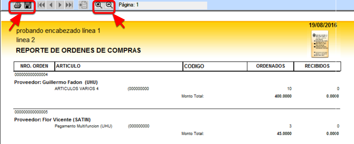 Reportes de Facturas y Ordenes de Compra » EGA Futura