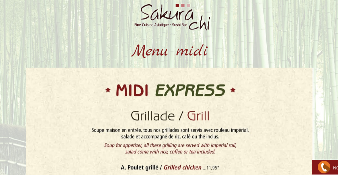 Menu midi