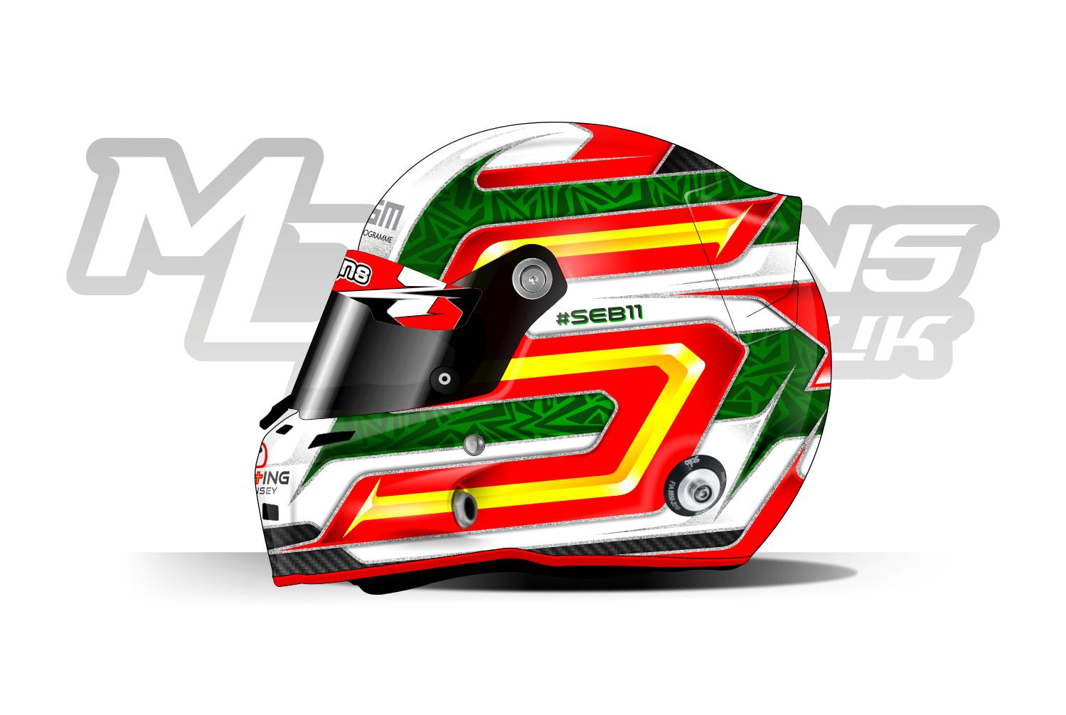 Arai Helmet Painting Template
